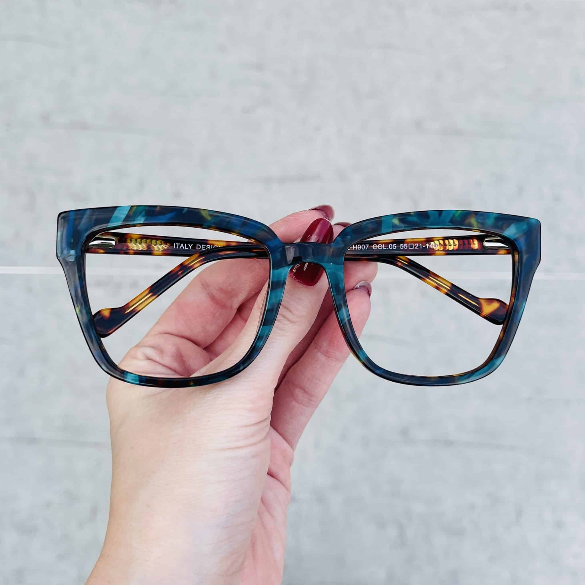 Óculos de Grau Quadrado em Acetato Colorido 326 - Ótica Griss